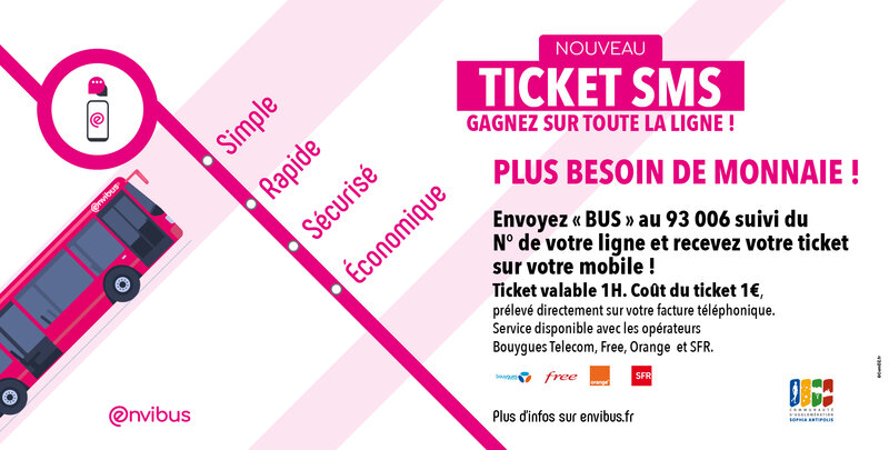 Envibus lance le ticket SMS ! - Envibus